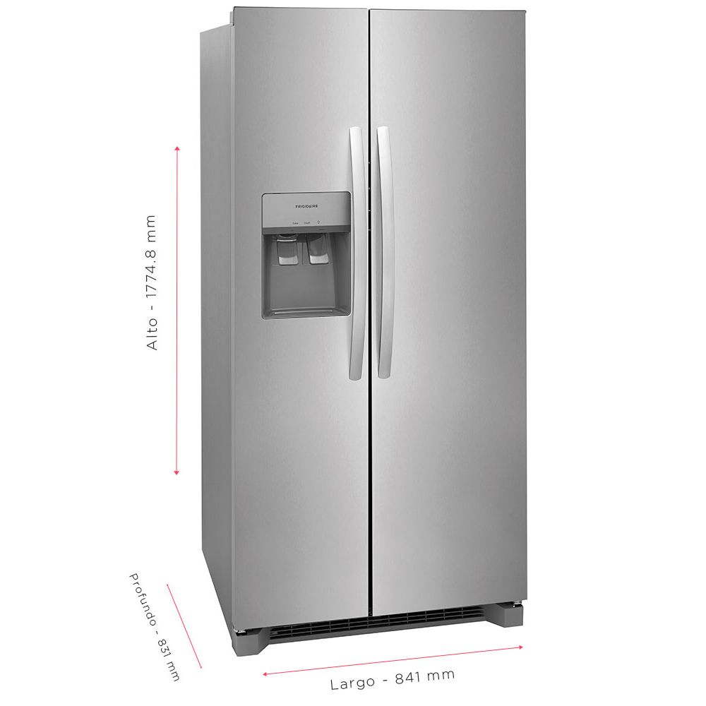 Frigidaire Refrigerador de 22.2 Cu. Ft. Side-by-Side Negro (FRSS2323AB ...